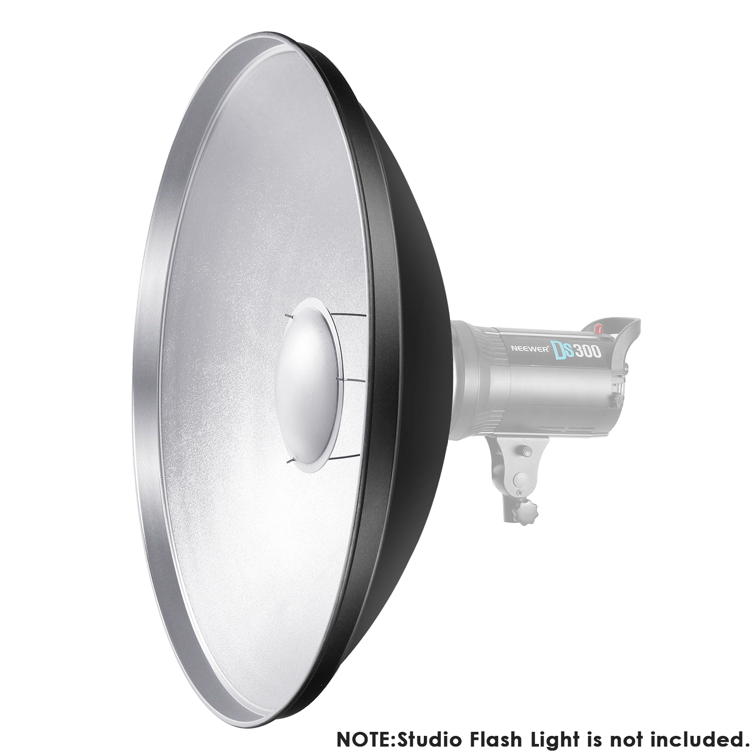 Neewer 27.5" Studio Reflector Beauty Dish Aluminum with Diffuser for ...